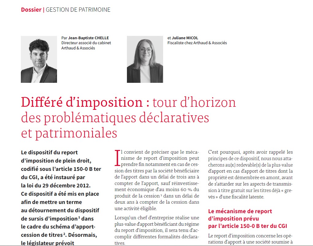 Arthaud & Associés - Cabinet d'audit, d'expertise comptable et de gestion